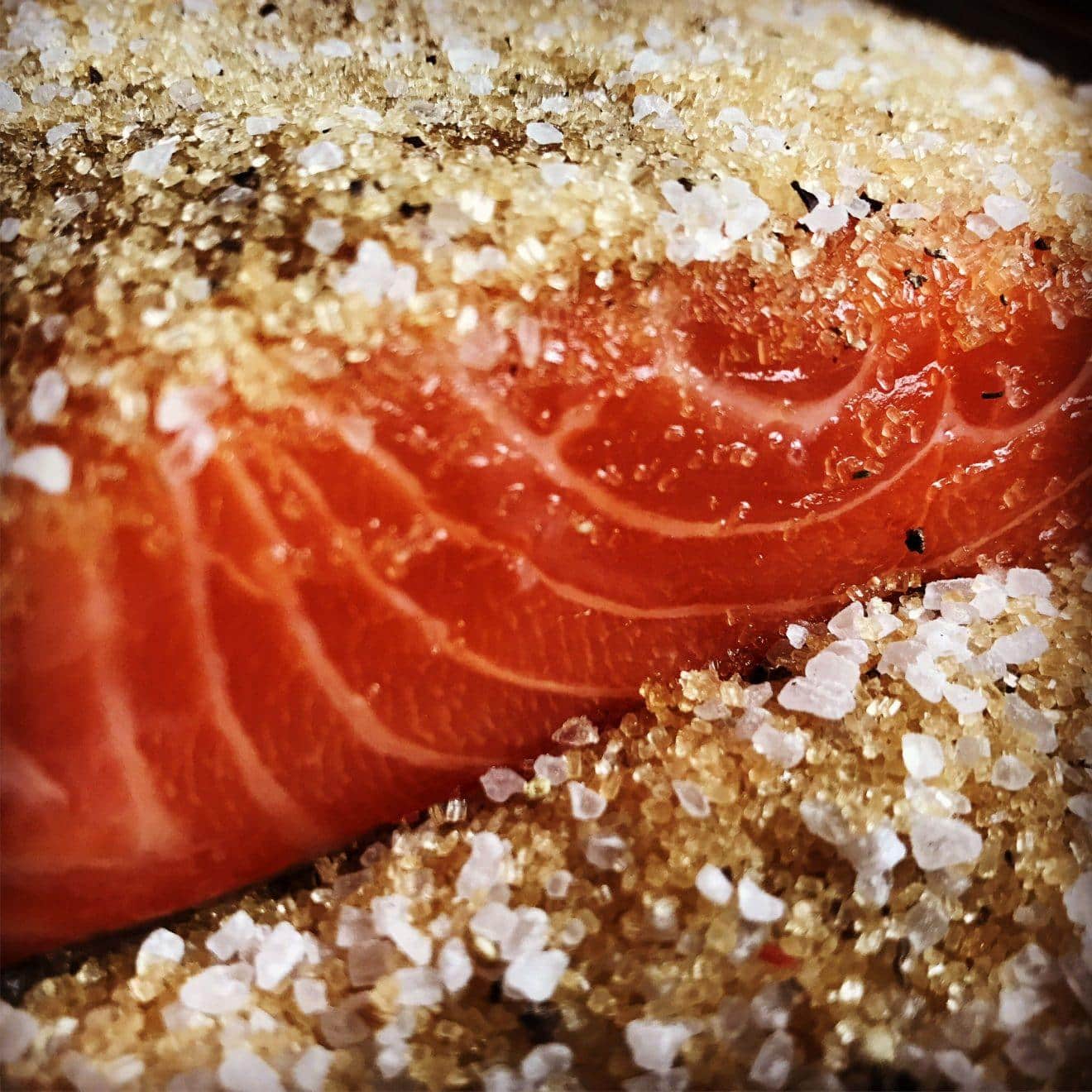 Heerlijke warm gerookte zalmzijde op de barbecue of smoker