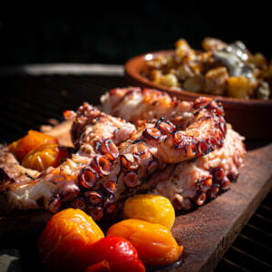 Gegrilde octopus tentakels - Barbecuemarq